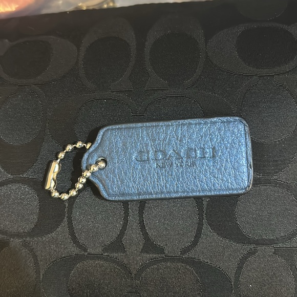 Coach | Bags | Coach Rare Blue Hang Tag Replacement And Chain | Poshmark